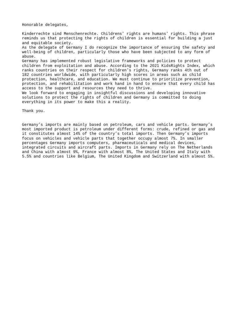 opening speech | PDF