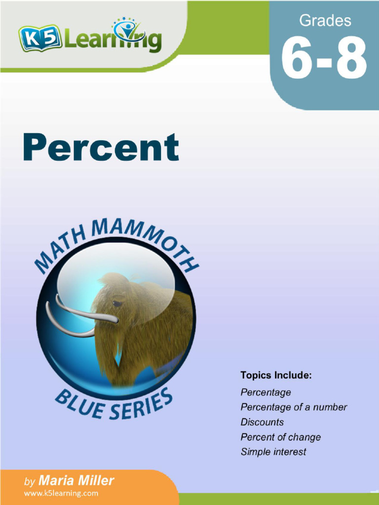 Understanding Percentages for Grades 6-8 | PDF | Percentage | Subtraction