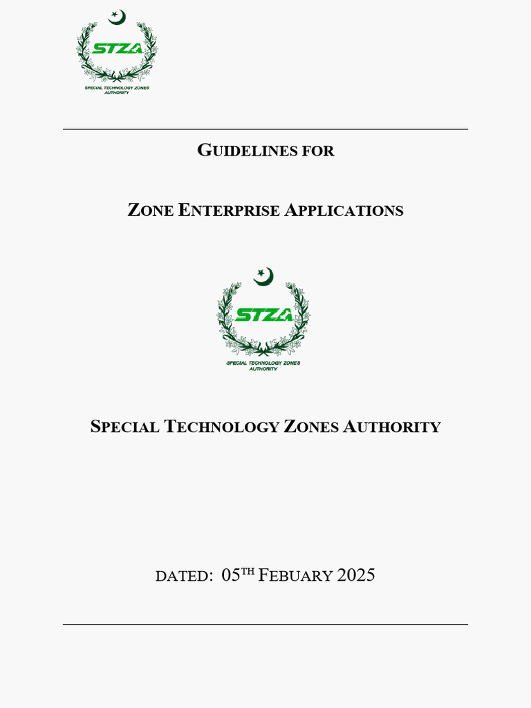Guidelines For ZE Applications Pakistan 050225 | PDF | Internet Of Things | Risk
