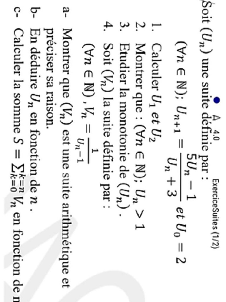Exercice de Suite | PDF