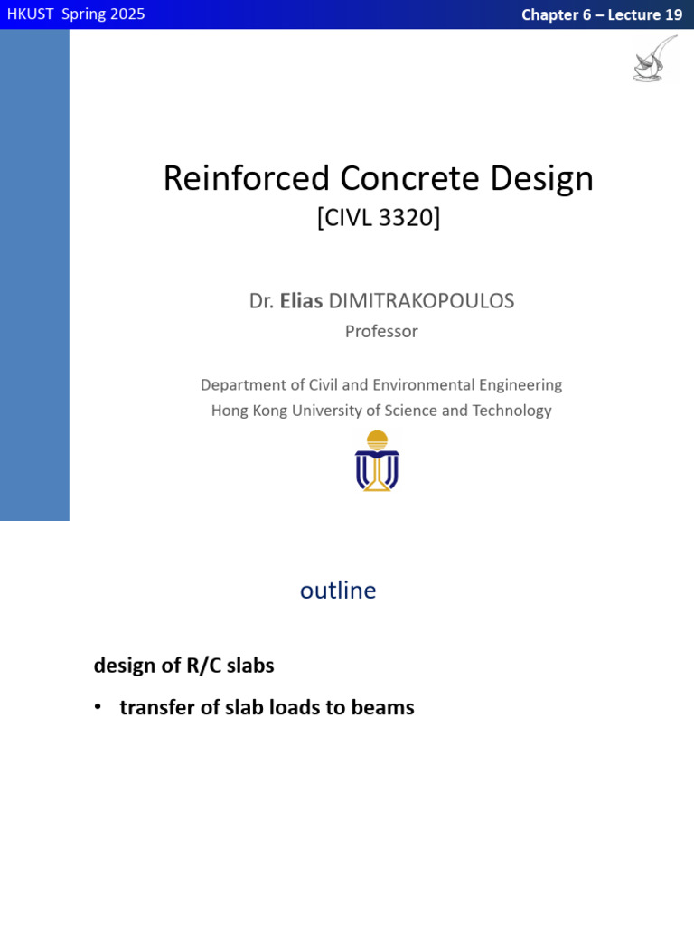 Lec19 CIVL3320 2025 Slabs | PDF | Beam (Structure) | Applied And ...
