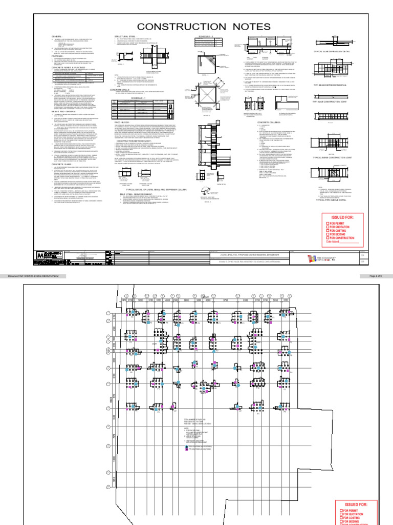 Push Pile Plan | PDF | Beam (Structure) | Concrete