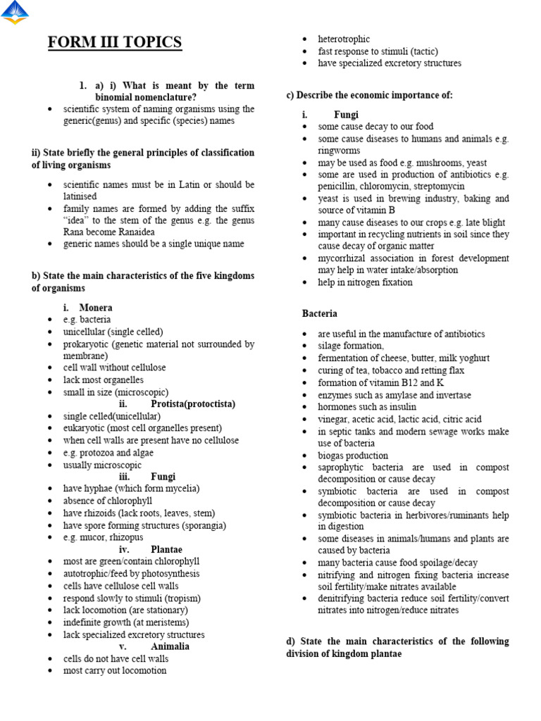 Biology Form 3 | PDF | Ecosystem | Food Web