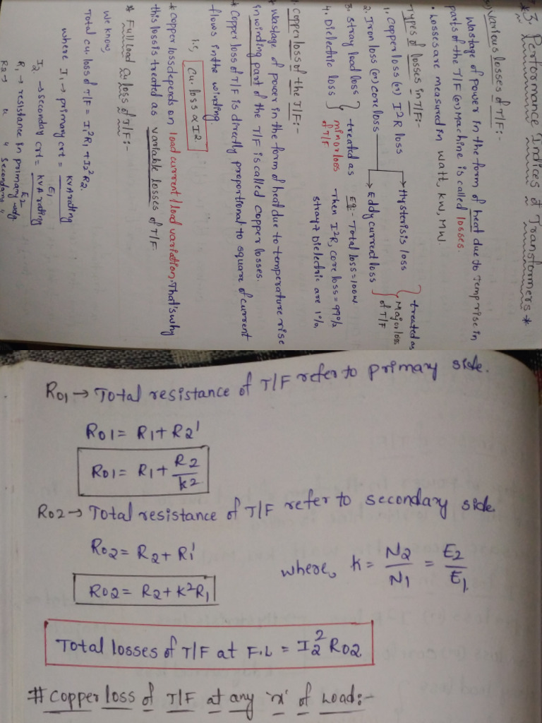 Performance Indices of Transformer. | PDF