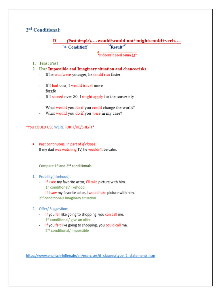 2nd Conditional | PDF