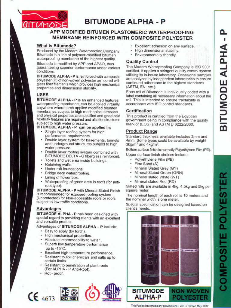 Bitumode Alpha P | PDF