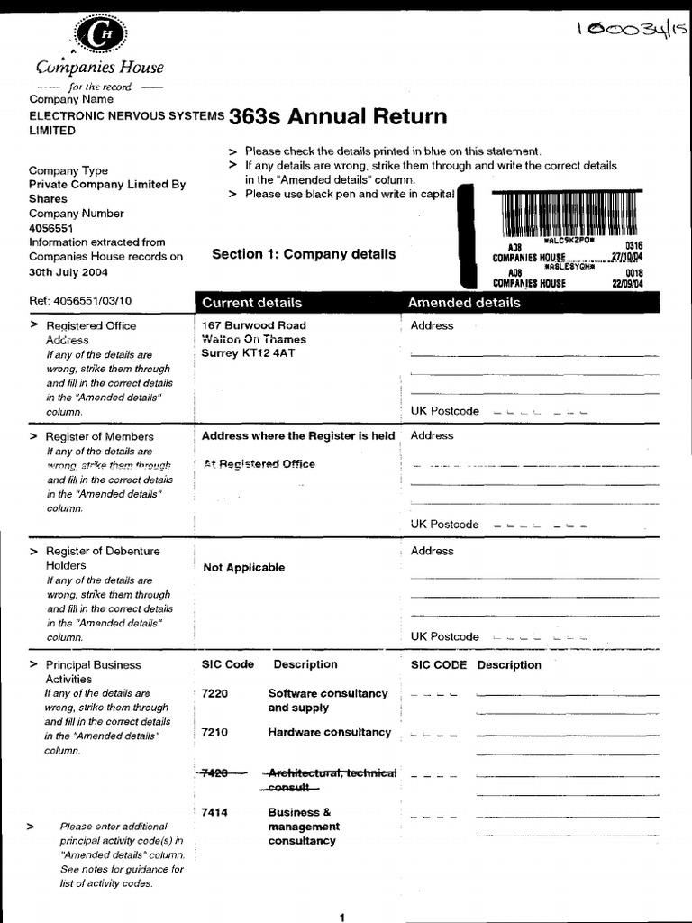 Companies House Document | PDF