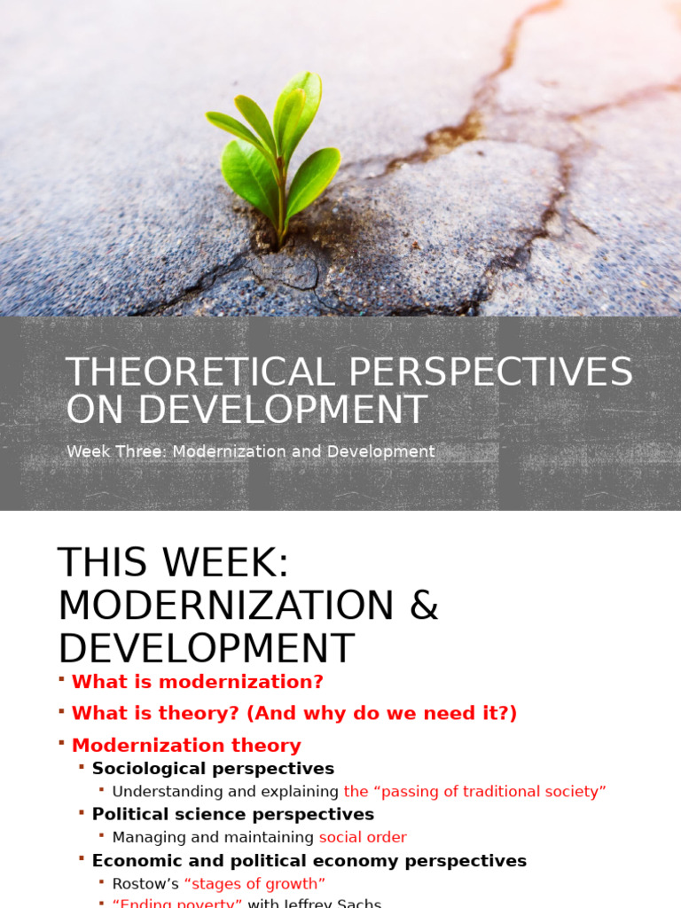 Week 3 Modernization | PDF | Modernization Theory | Sociology