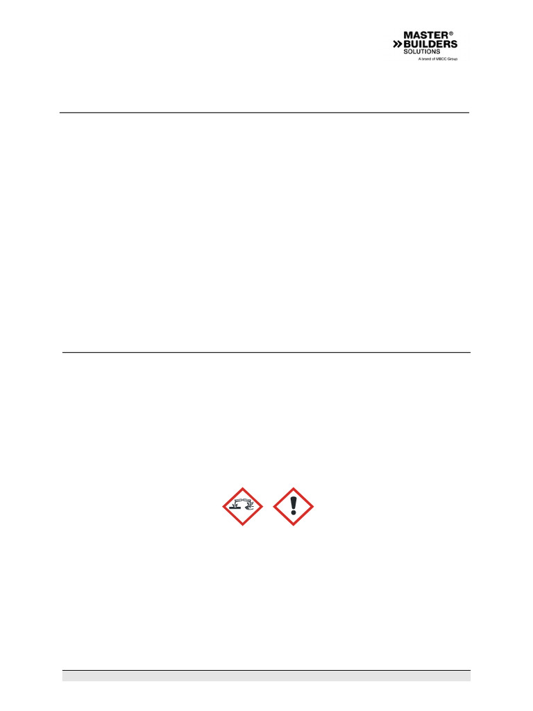 Masteremaco N 303 Grey Msds | PDF | Safety | Occupational Safety And Health