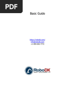 RoboDK Doc EN Basic Guide | PDF | 3 D Computer Graphics | Icon (Computing)