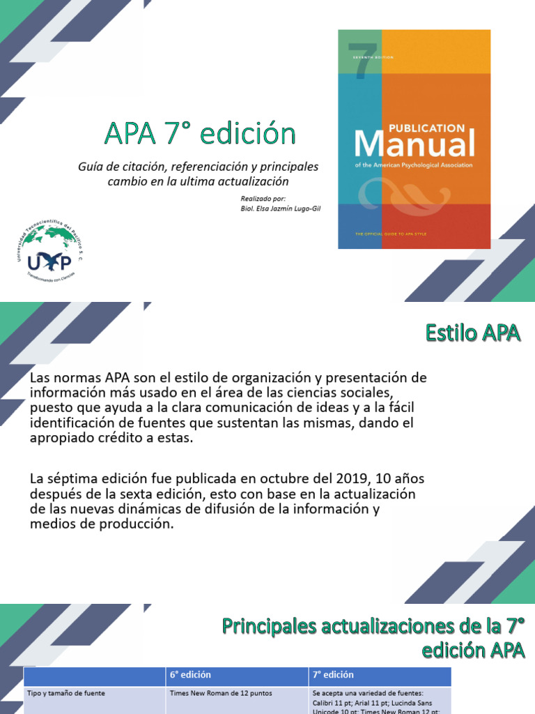 Guía de citación APA 7° edición | PDF | Estilo apa