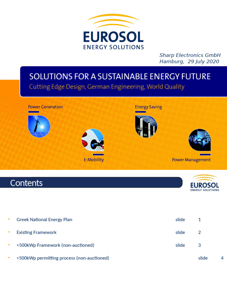 EUROSOL - 2020.07 - Greek PVMarket Outlook. - PartA - V0.95 | PDF