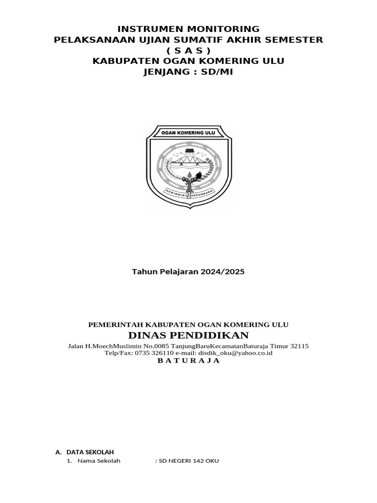 INSTRUMEN MONITORING SAS 2025 | PDF