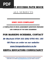 ADVANCE INSTRUCTIONS FOR CONDUCT OF 2025 KCSE PROJECTS AND PRACTICALS ...