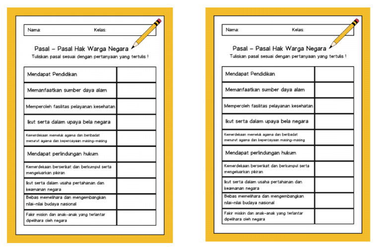 Lembar Kerja Pasal-Pasal | PDF