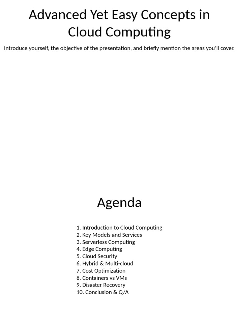 Advanced Cloud Computing | PDF | Cloud Computing | Software As A Service