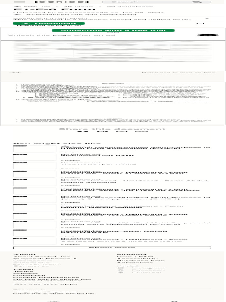 E1-E-6 Form PDF Identity Document | PDF | Identity Document
