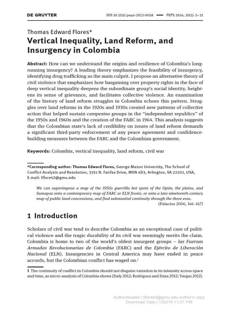 2014._flores_vertical_inequality_land_reform_and_insurgency_in_colombia ...