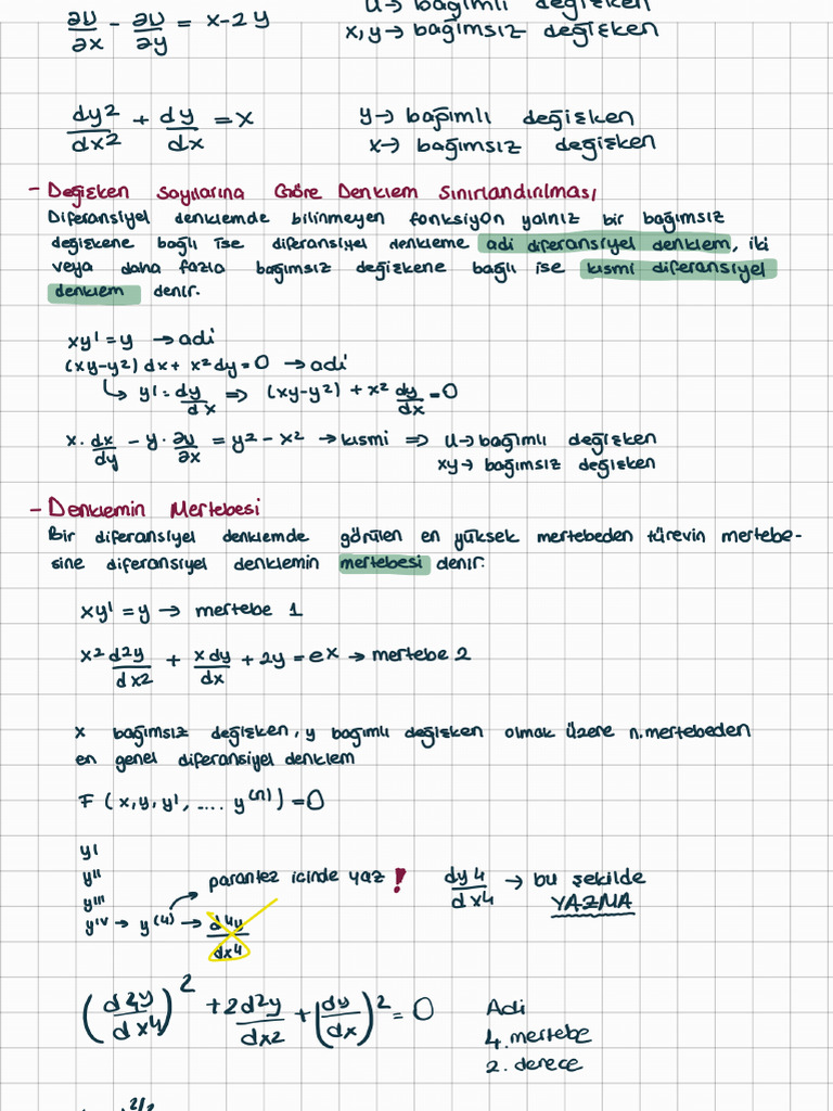 Diferansiyel Denklemler Sonsuz Sayfa - 250427 - 213317 | PDF