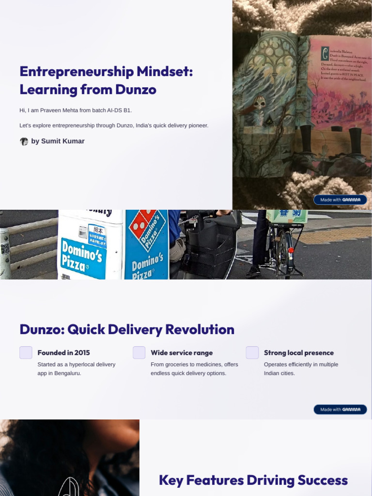 Entrepreneurship Mindset Learning From Dunzo | PDF | Entrepreneurship | Mindset