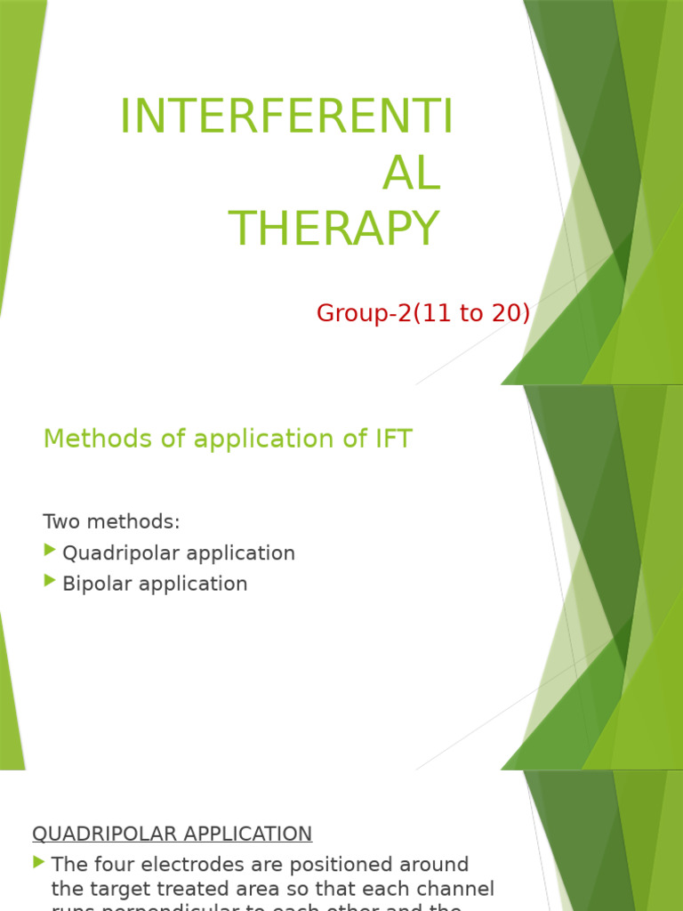 Interferential Therapy | PDF | Pain | Diseases And Disorders