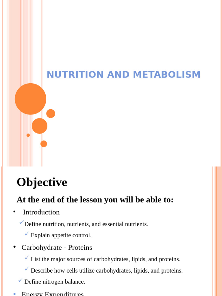 Introduction To Nutrition and Metabolism | PDF | Leptin | Diet & Nutrition