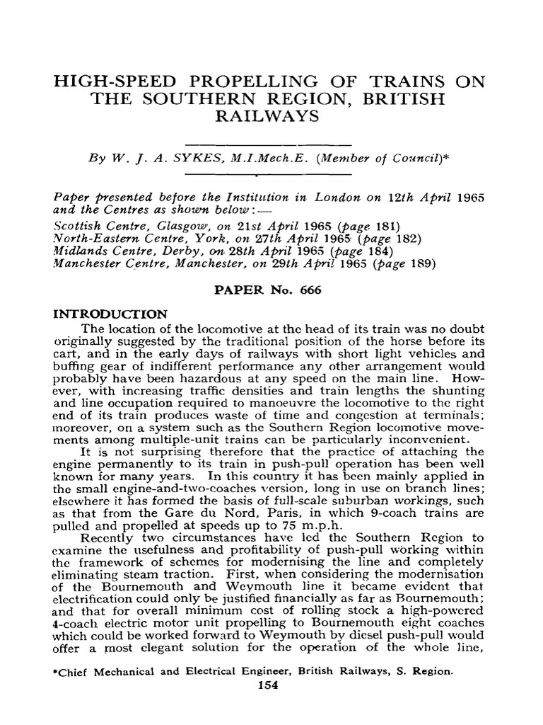 1965_055_024_02 HIGH-SPEED PROPELLING OF TRAINS ON THE SOUTHERN REGION ...