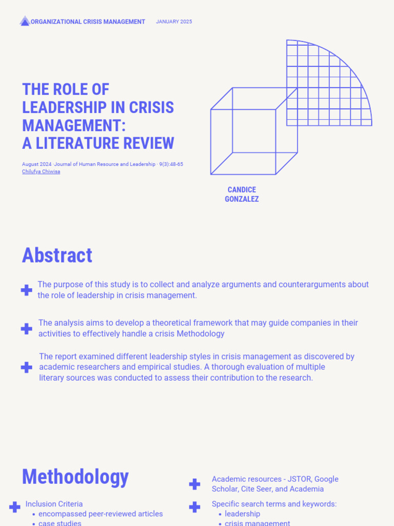 Leadership Strategies for Crisis Management | PDF | Leadership ...