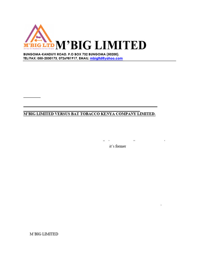 Letter To Court Mbig | PDF