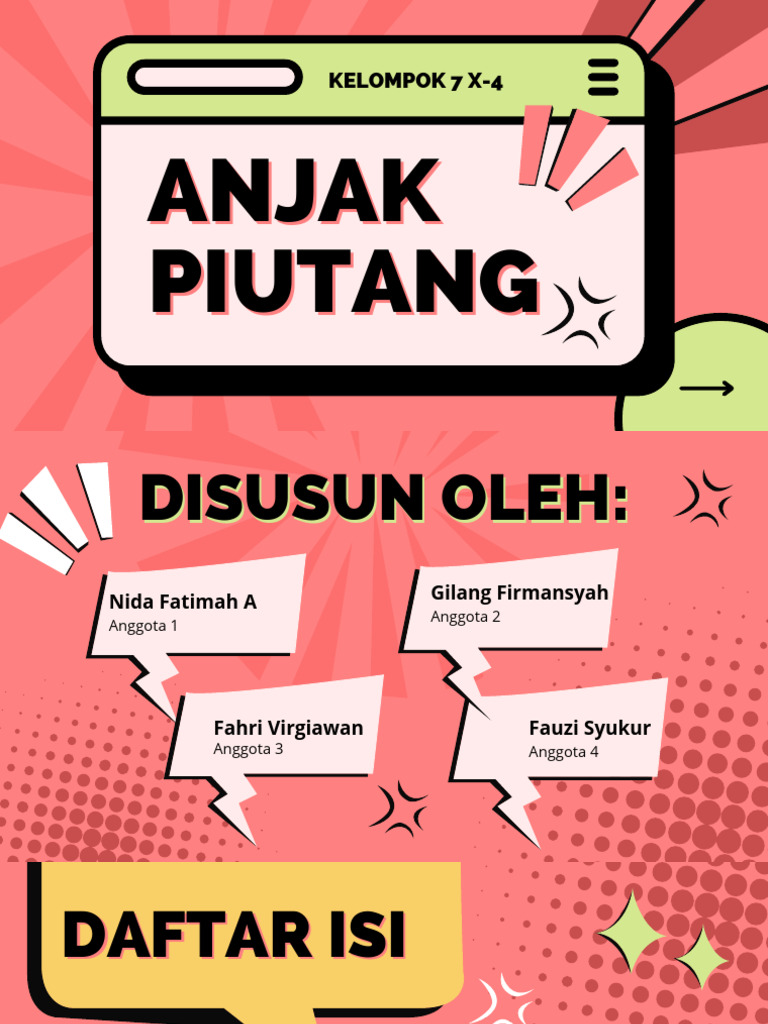 Merah Comic Tugas Kelompok Ekonomi Presentasi - 20250506 - 071822 ...
