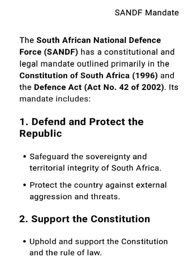sandf 6 | PDF