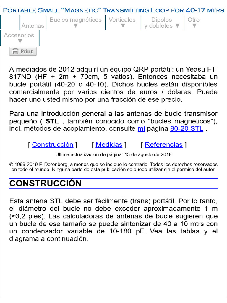 Bucle Magnético de 40-18 M | PDF | Cable coaxial | Condensador