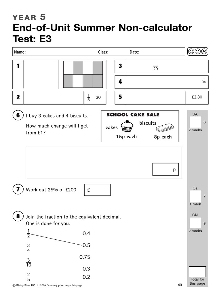 1251 E3 Non Calc | PDF | Lexicology | Mathematical Notation