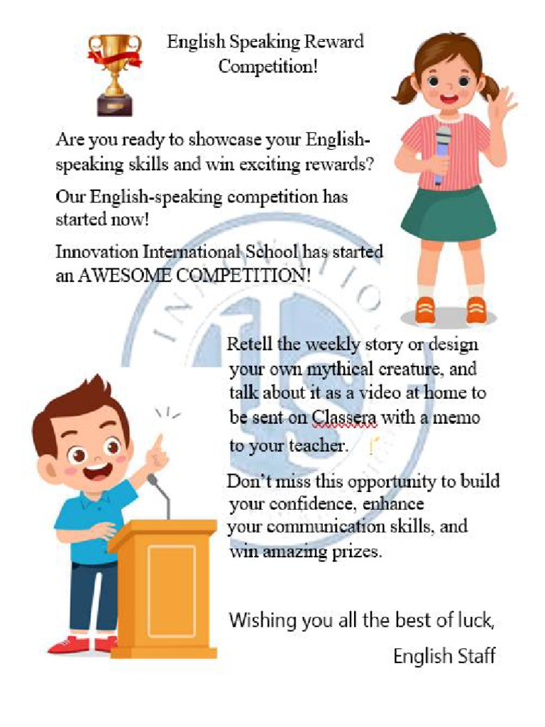 Speaking Competition | PDF
