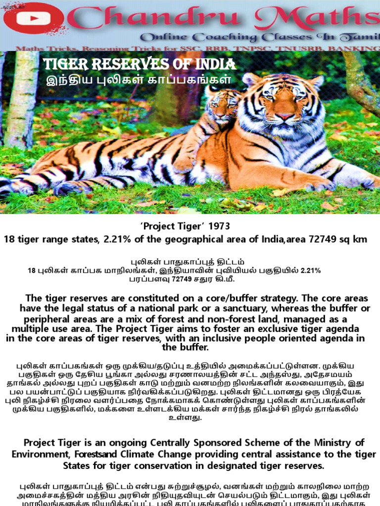 32 Tiger Reserves | PDF