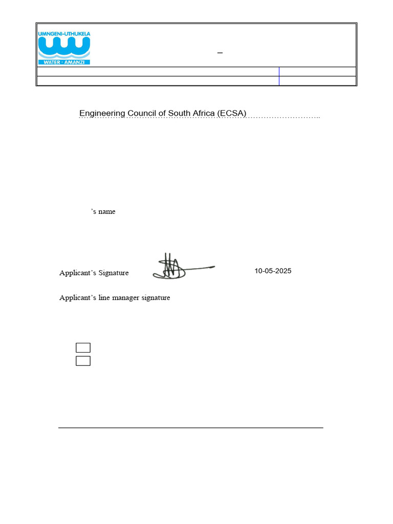 ECSA Membership Fees - M Mazibuko | PDF