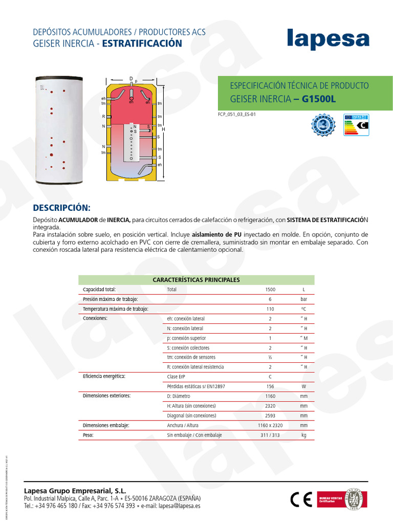 Geiser Inercia G-L - G 1500 L | PDF