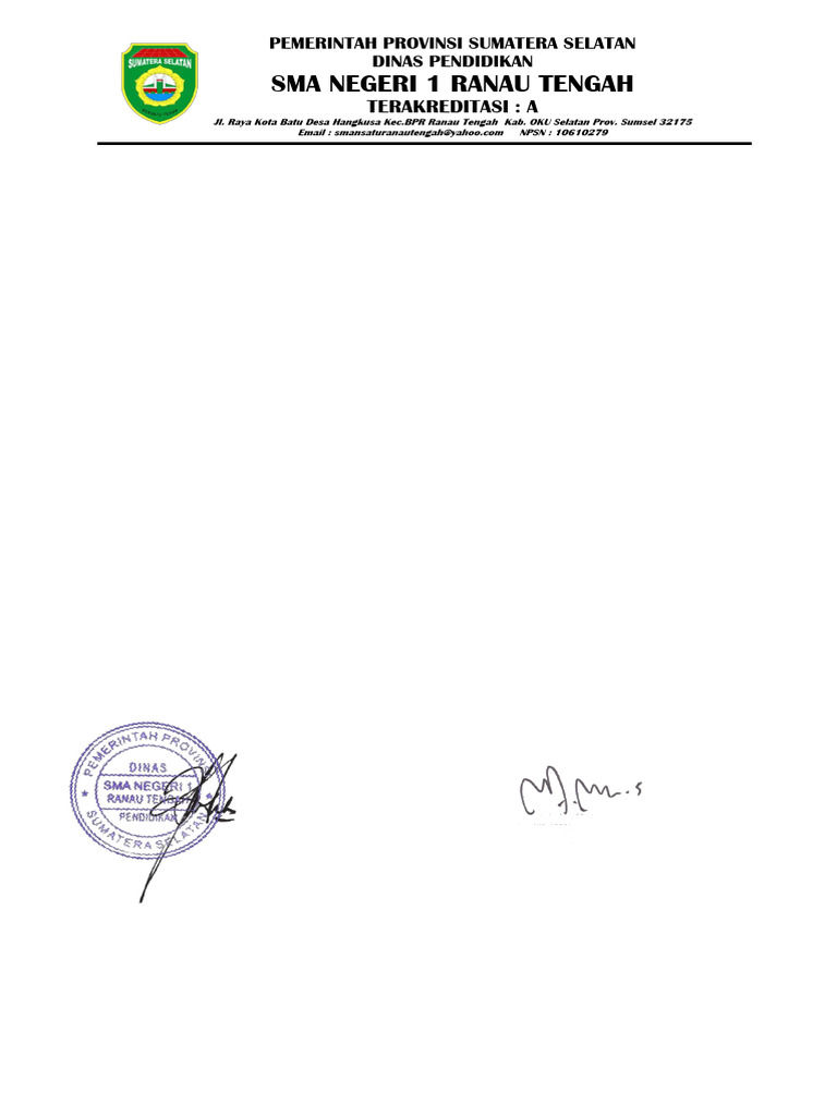 Surat Keterangan Lupa Absensi Fingerprint | PDF