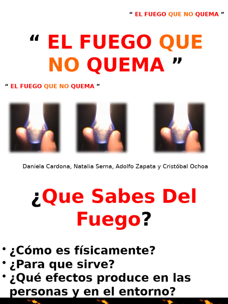 Fuego Que No Quema | PDF