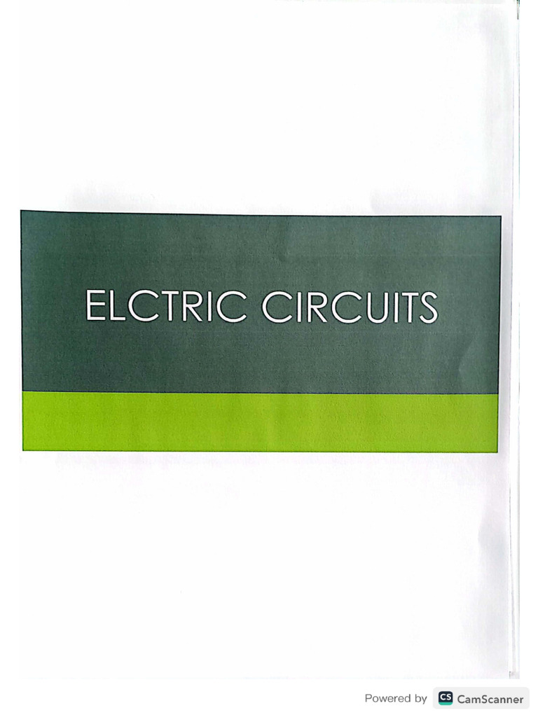 Electric Circuits | PDF