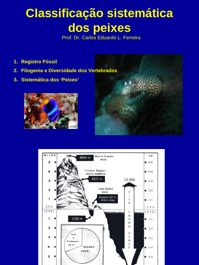 Aula 5 - Classificacao Sistematica de Peixes | PDF | Peixes