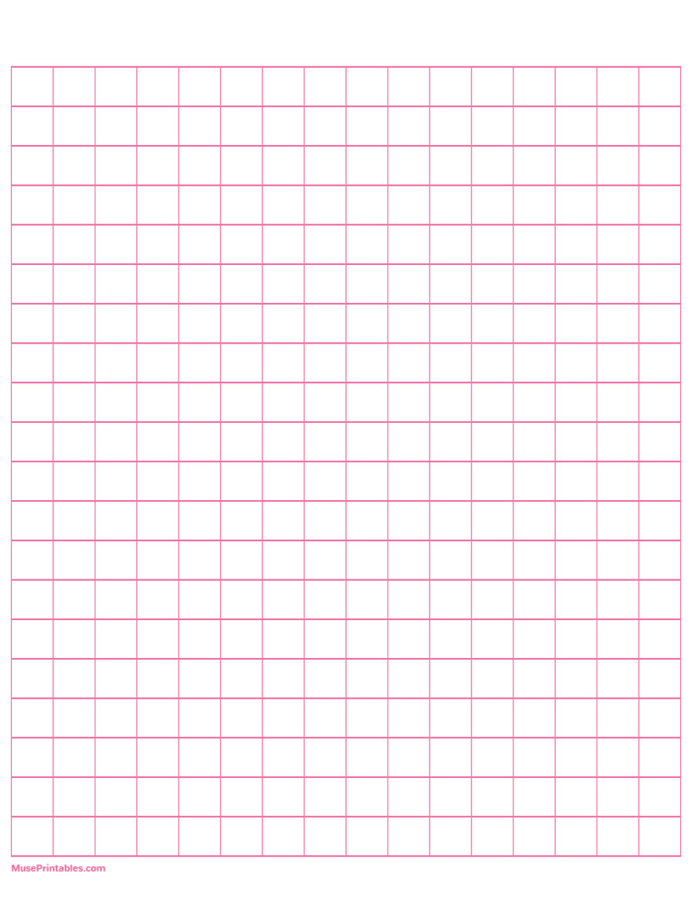 Half Inch Pink Graph Paper A4 Watermarked | PDF