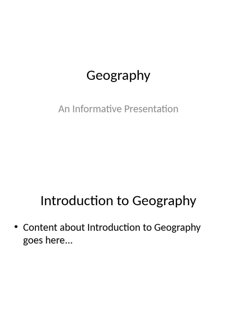 Comprehensive Guide to Geography | PDF