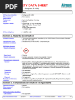 Safety Data Sheet Refrigerant R410A | PDF | Toxicity | Oxygen