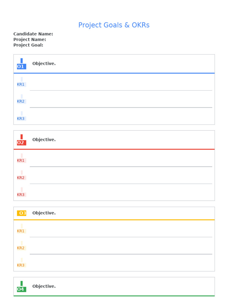 Activity Template Project Move It OKRs | PDF