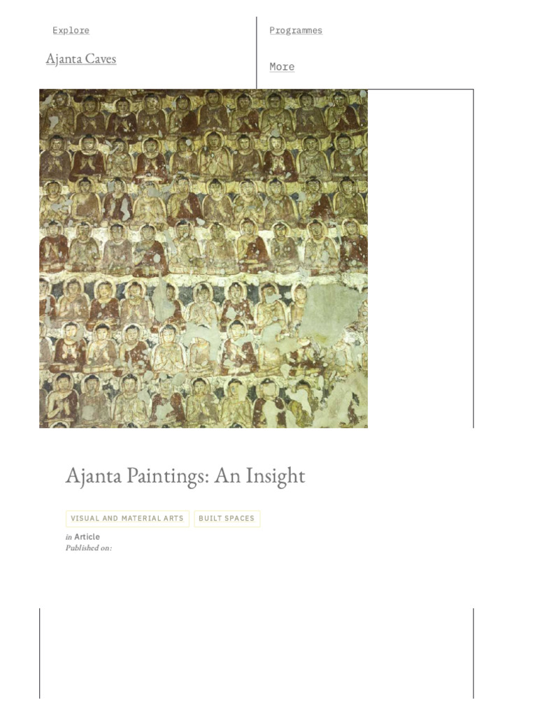 Ajanta Paintings - An Insight - Sahapedia | PDF | Ashoka | Monk
