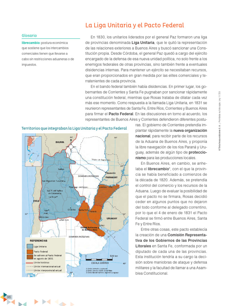 Liga Unitaria y Pacto Federal en 1831 | PDF | América del Sur | Argentina