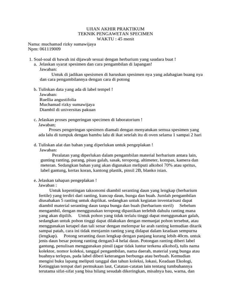 Soal Kuis Praktikum | PDF