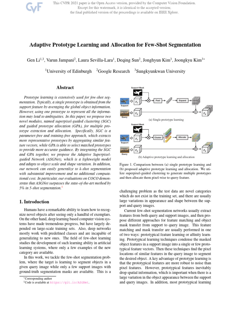 Li_Adaptive_Prototype_Learning_and_Allocation_for_Few-Shot_Segmentation_CVPR_2021_paper | PDF ...