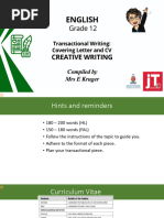 Longer Transactional Texts Grade 12 | PDF